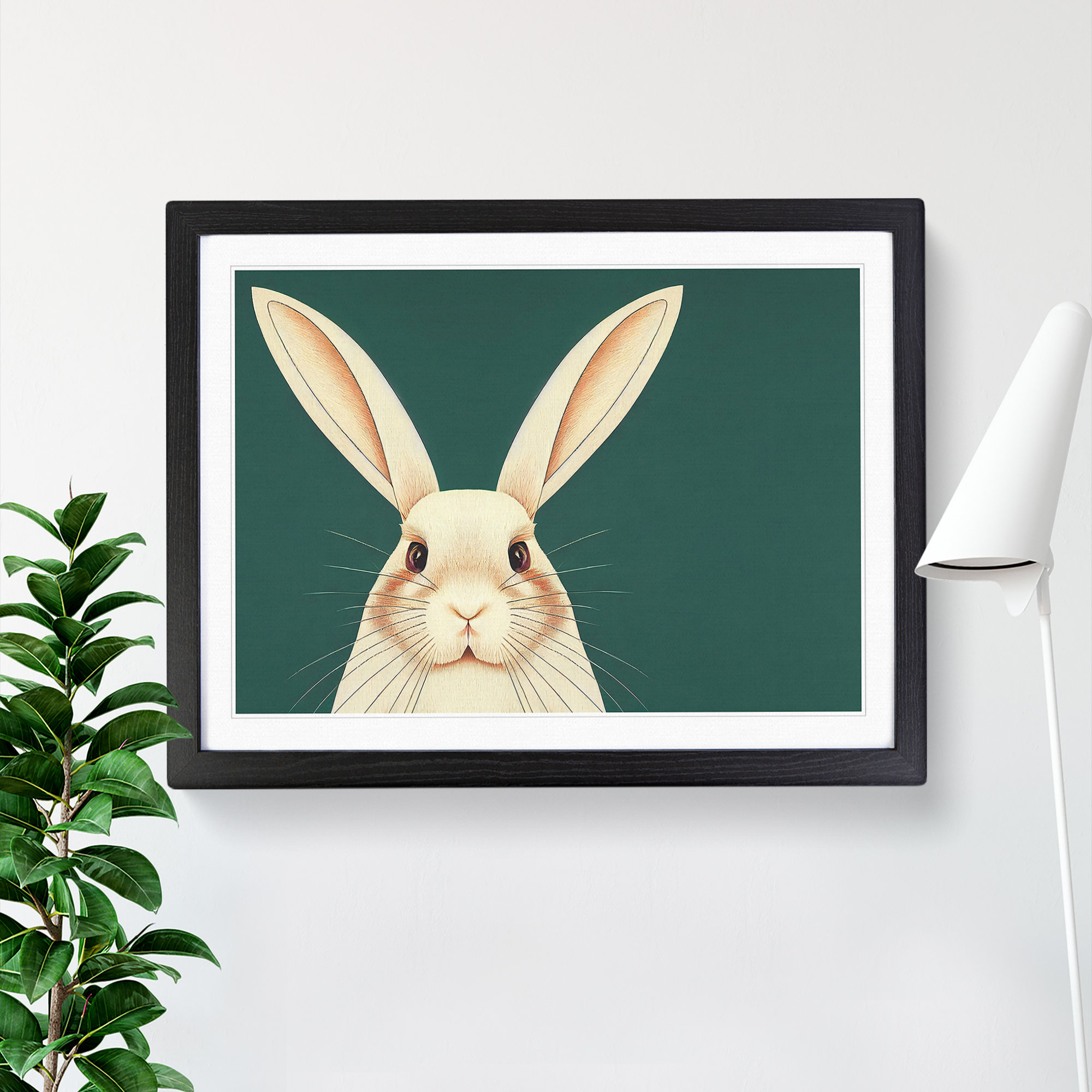 Brambly Cottage The Face of a Rabbit - Picture Frame Graphic Art ...
