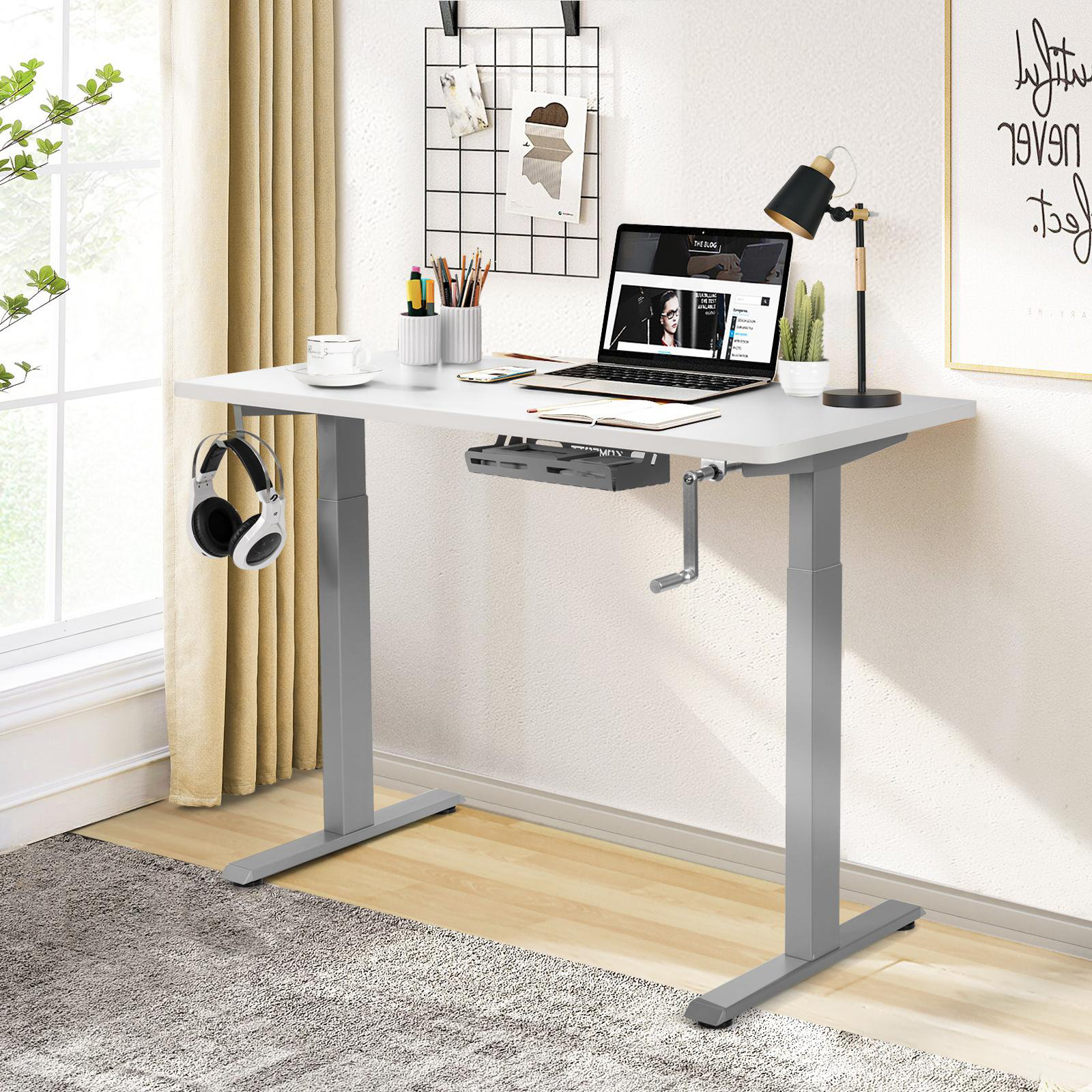 Ebern Designs Katharien 48'' W Height Adjustable Rectangle Standing ...