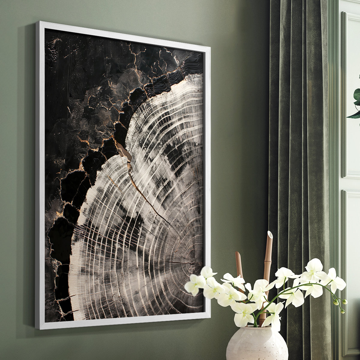 Wrought Studio™ ABSTRACT Series CCXLV -Premium Framed Print -Ready to ...