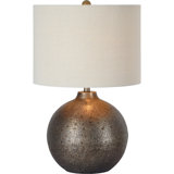 Pewter / Silver Table Lamps You'll Love | Wayfair
