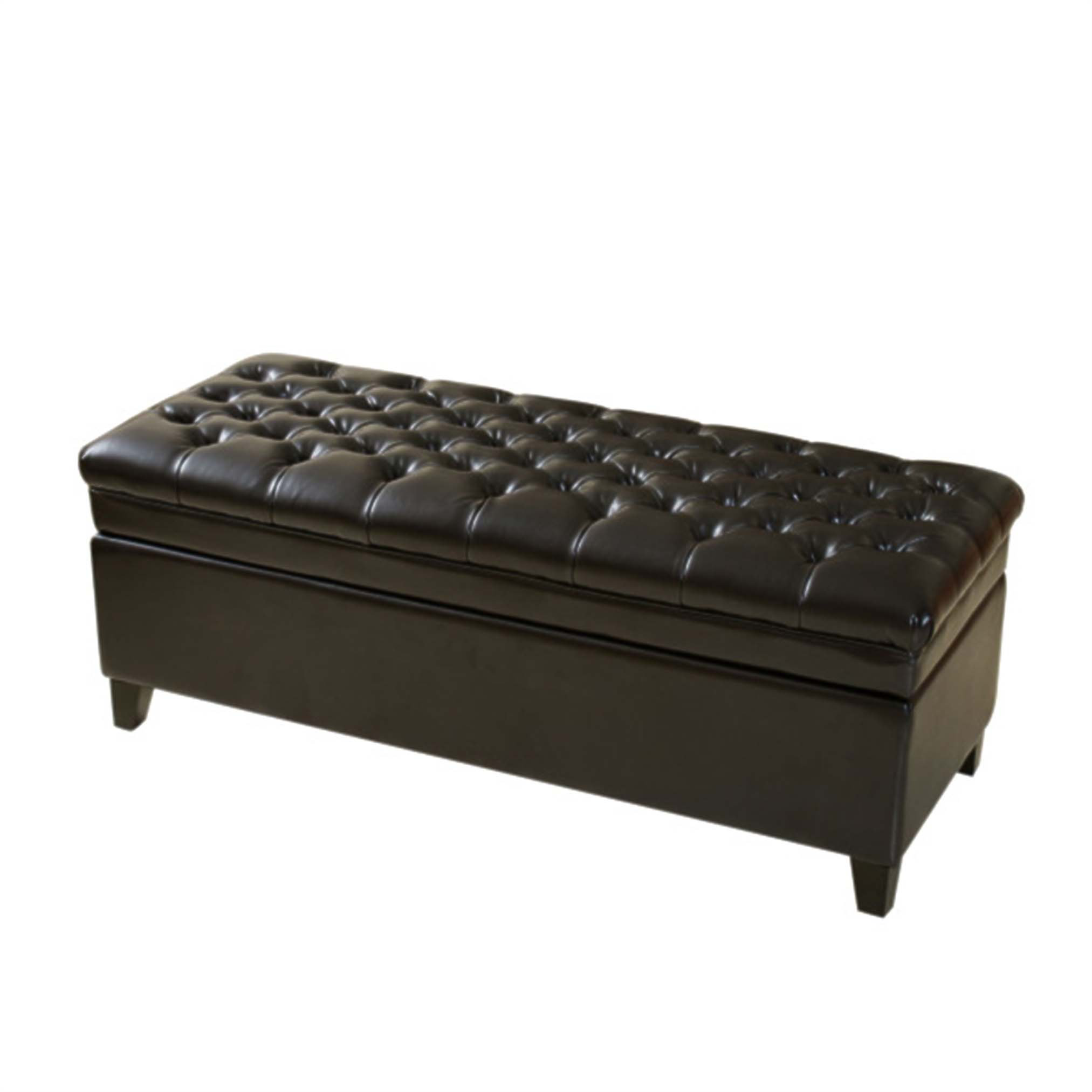 Latitude Run® Storage Ottoman with Large Interior Space and Padded ...