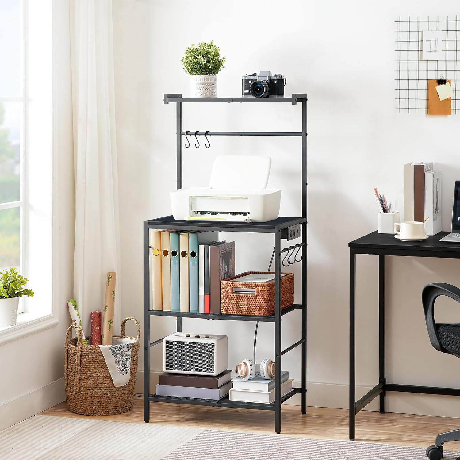 17 Stories 22.4 inch Microwave rack with storage space,4-Tier Coffee ...