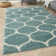 THE RUGS Myshaggy Collection Rugs Trellis Design in Duck Egg Blue ...