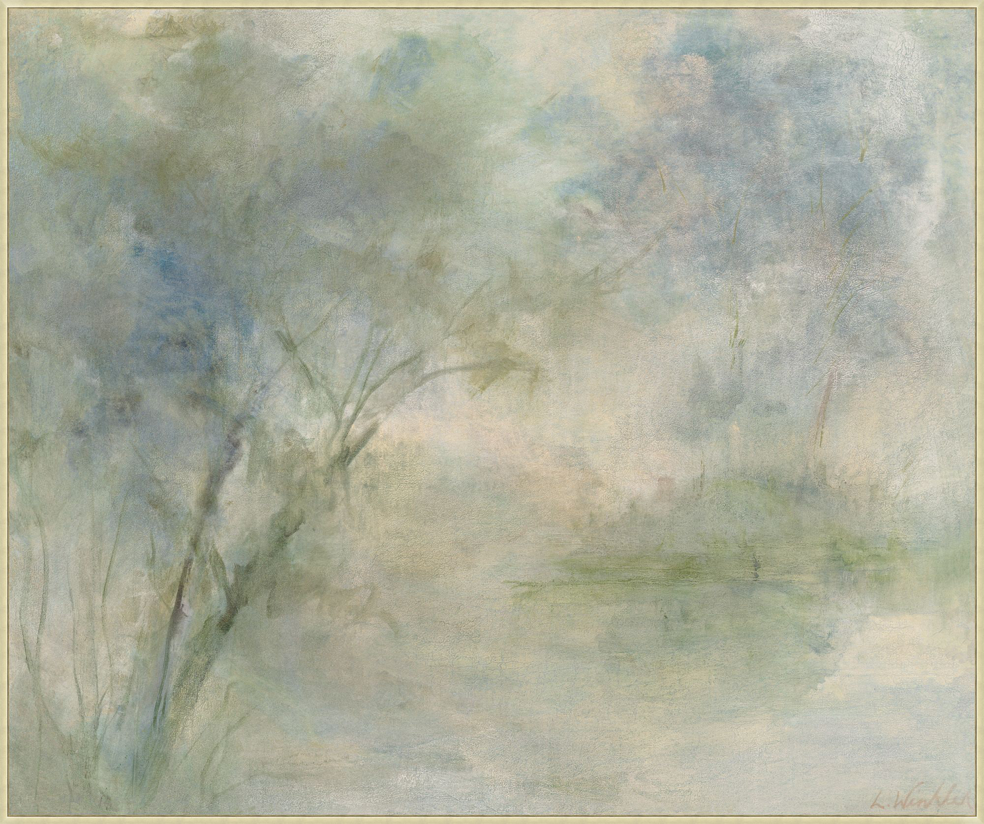 Wendover Art Group A Leisurely Dream - Floater Frame Print on Canvas ...