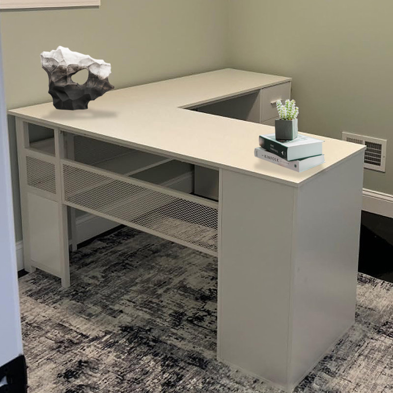 Hokku Designs Rajpal 59.1'' W L-Shaped Executive Desk | Wayfair