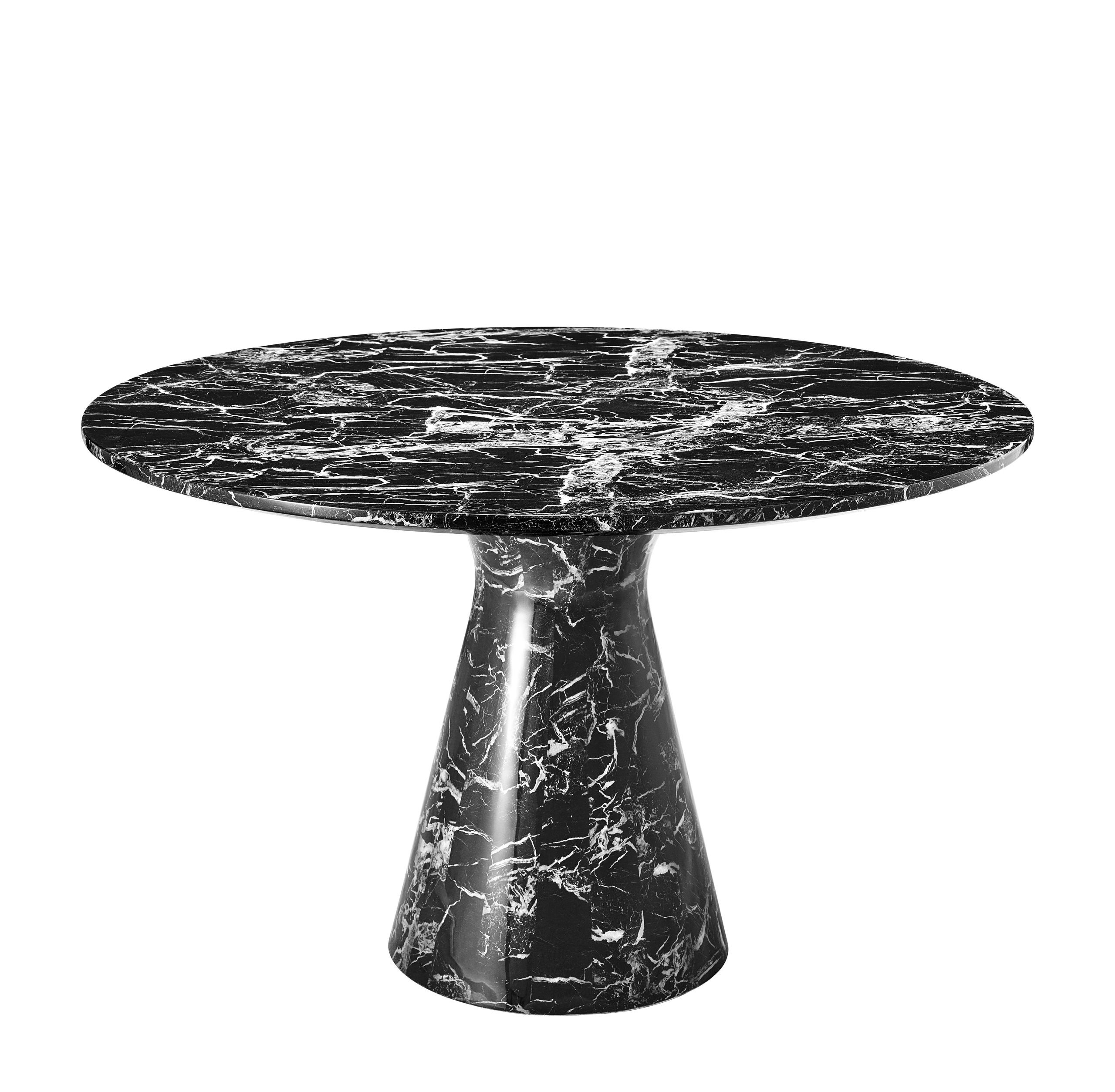 Eichholtz Turner Round Faux Marble Top Dining Table | Wayfair
