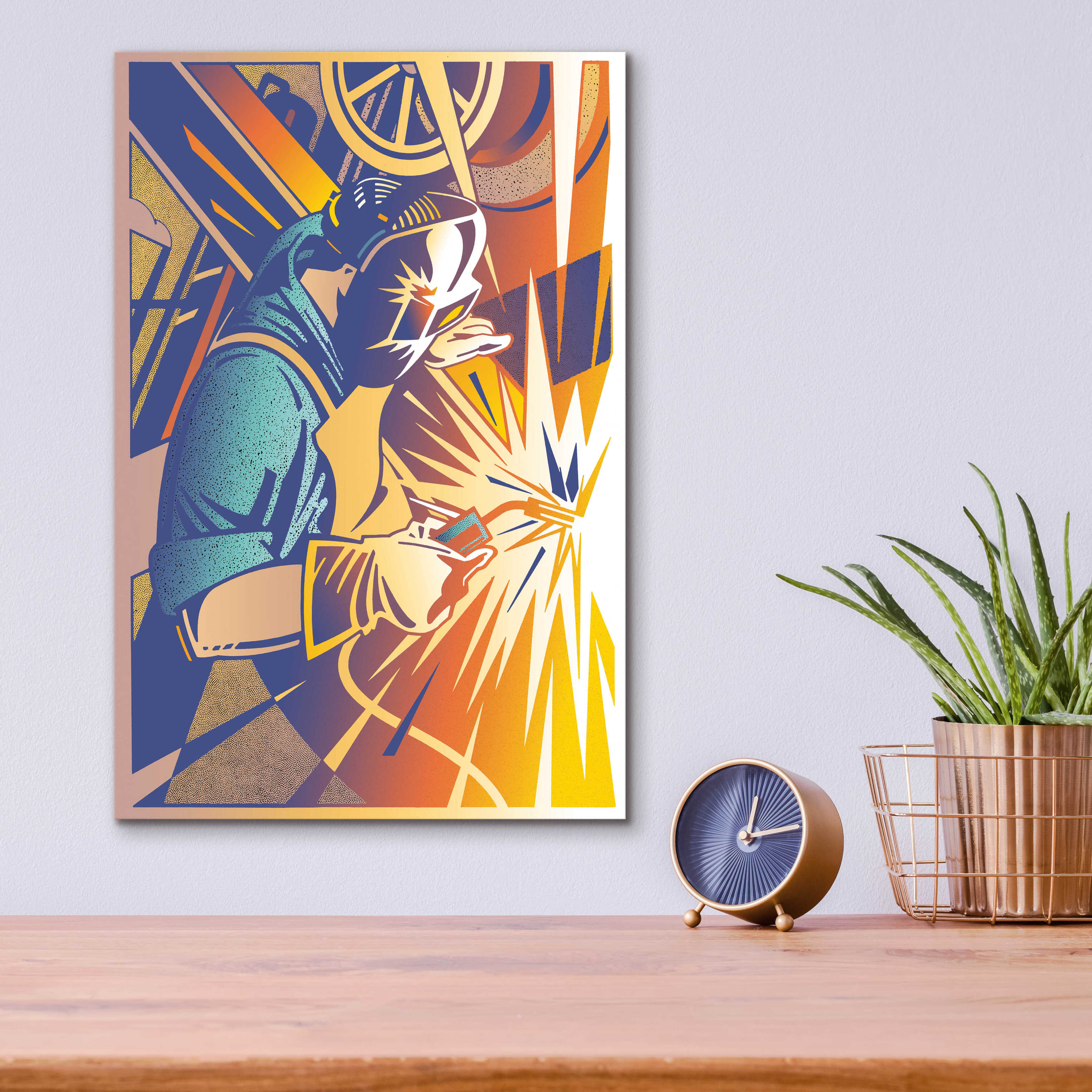 17 Stories Epic Art 'Welder's Spark' By David Chestnutt, Acry David ...