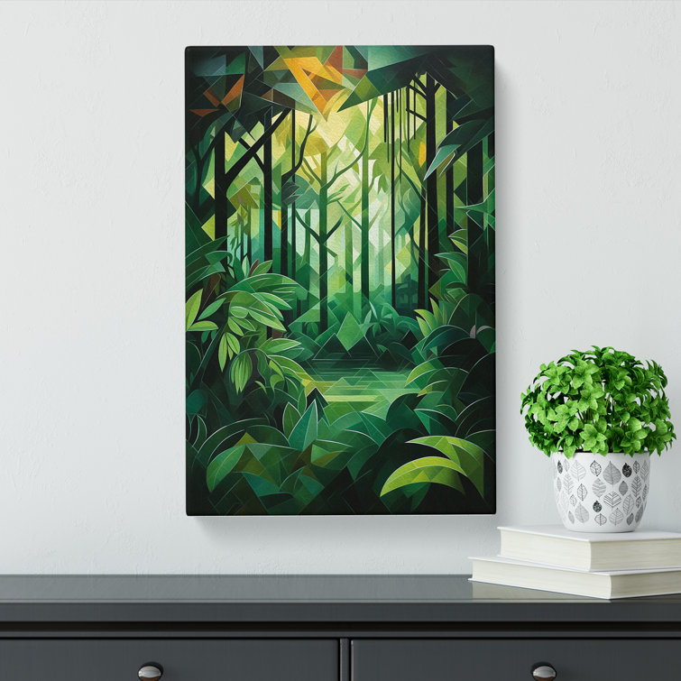 Alpen Home Rain Forest Cubism - No Frame Art Prints | Wayfair.co.uk