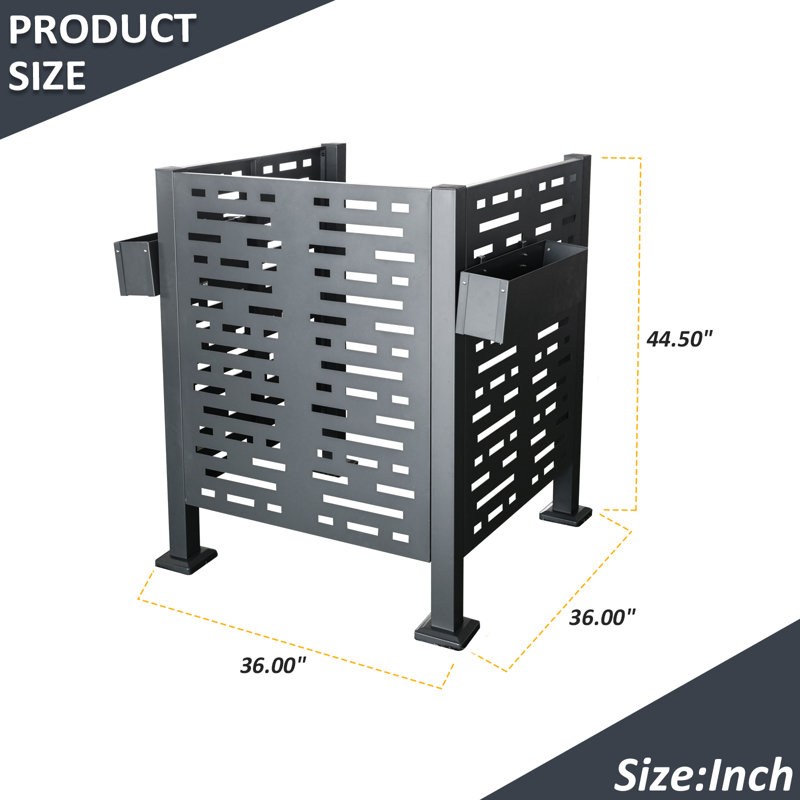 HOA.WWC 3x3 Outdoor Air Conditioner Fence Privacy Screen | Wayfair