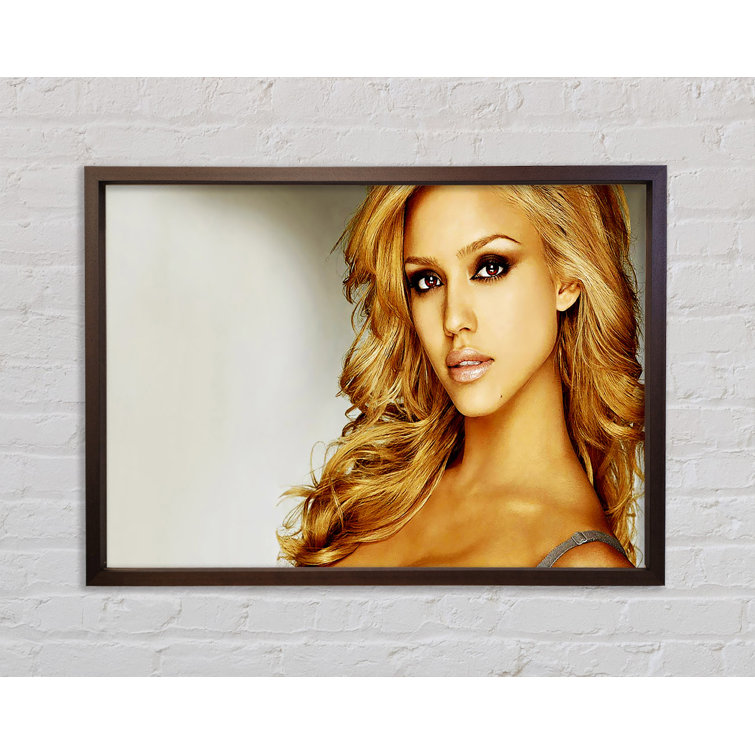 Bright Star Jessica Alba - Single Picture Frame Art Prints on Canvas ...