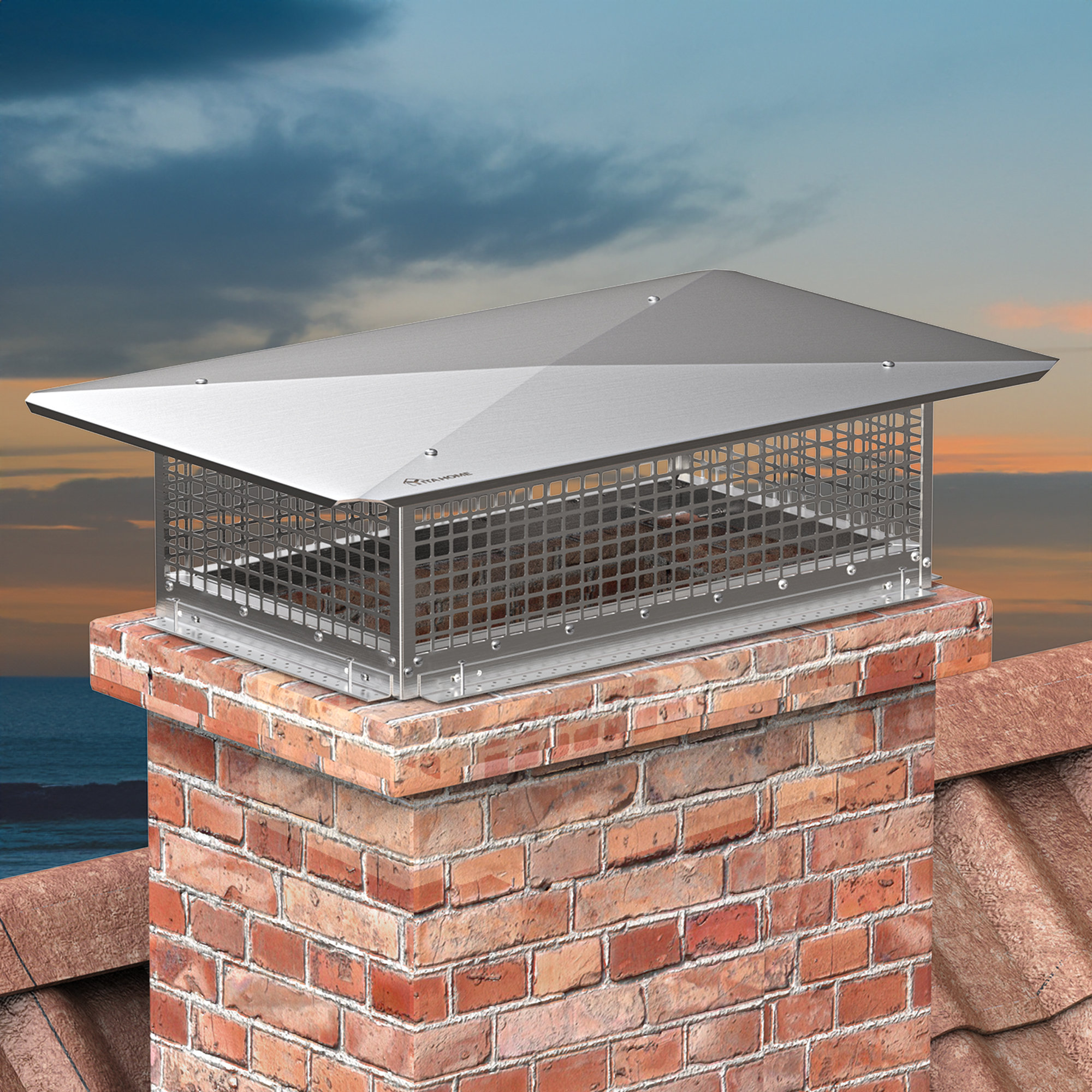 Balconera Chimney Cap with Adjustable Metal Strips | Wayfair