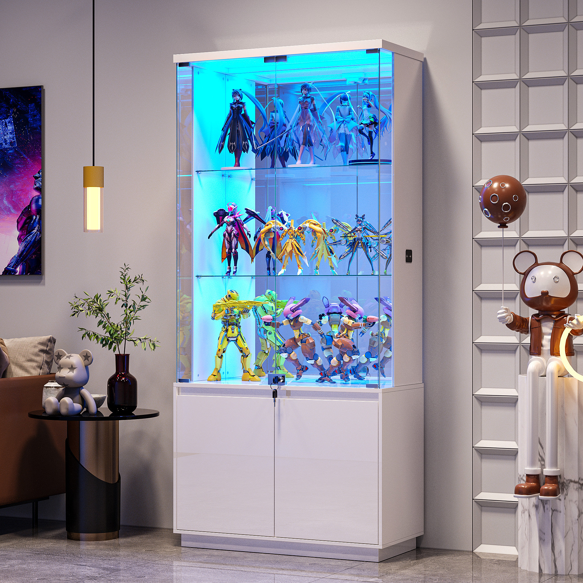 Wrought Studio Display Cabinets With Human Sensor Function - Wayfair Canada