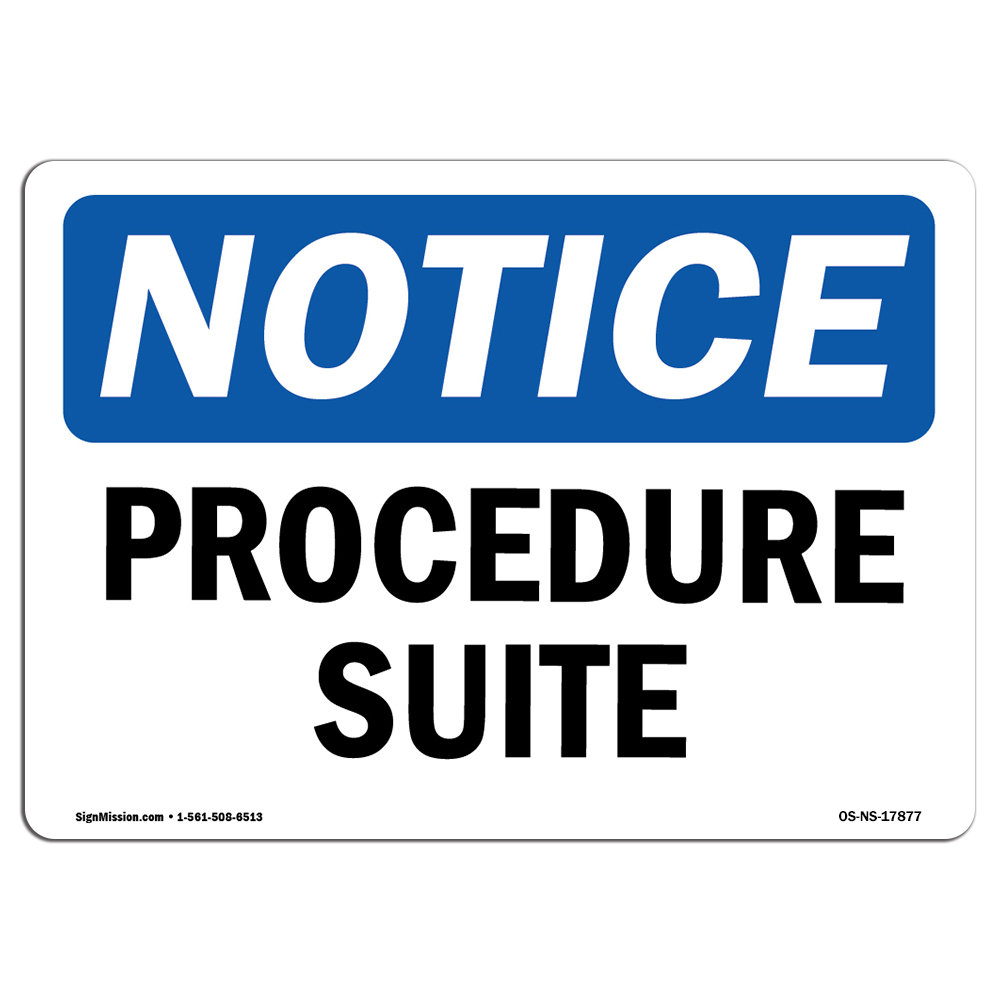 SignMission Procedure Suite Sign | Wayfair