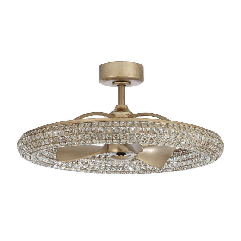 Parrot Uncle 33" 3 - Blade LED Chandelier Ceiling Fan with Remote ...