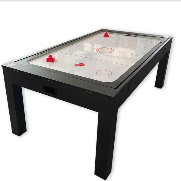 Simba USA Inc Pool Table 7ft Red + Air Hockey + Table Tennis + Table ...