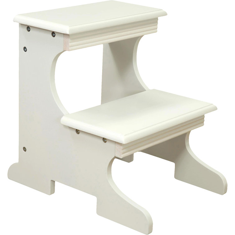 Charlton Home® Crestside 2 - Step Wood Step Stool & Reviews | Wayfair