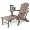 Highland Dunes Adjustable Backrest Adirondack Chair HDPE Adirondack ...