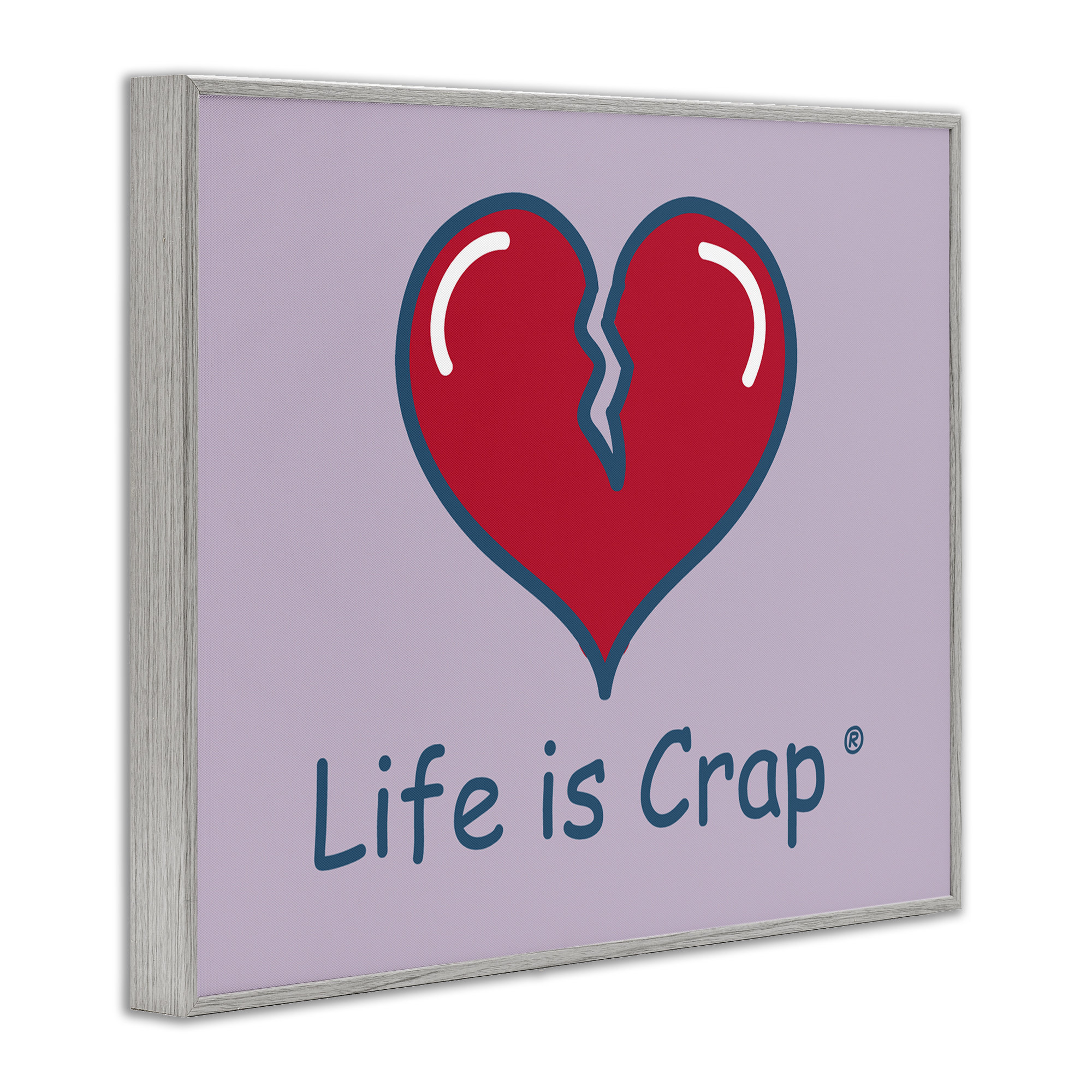 Ebern Designs Life Is Crap Heartbreak Giclee Art by LIC | Wayfair