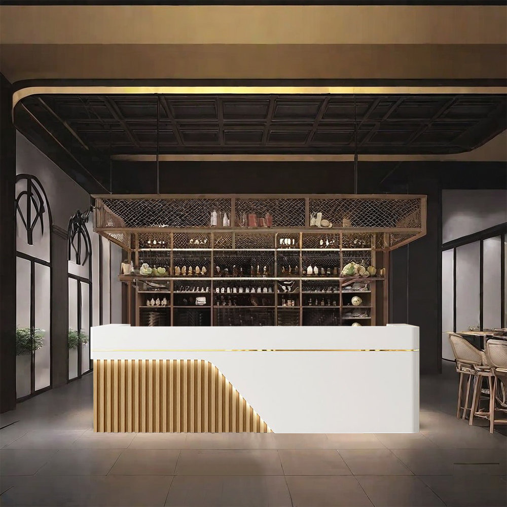 NBNKK Reception desk Grand comptoir de bar avec comptoir simple ...