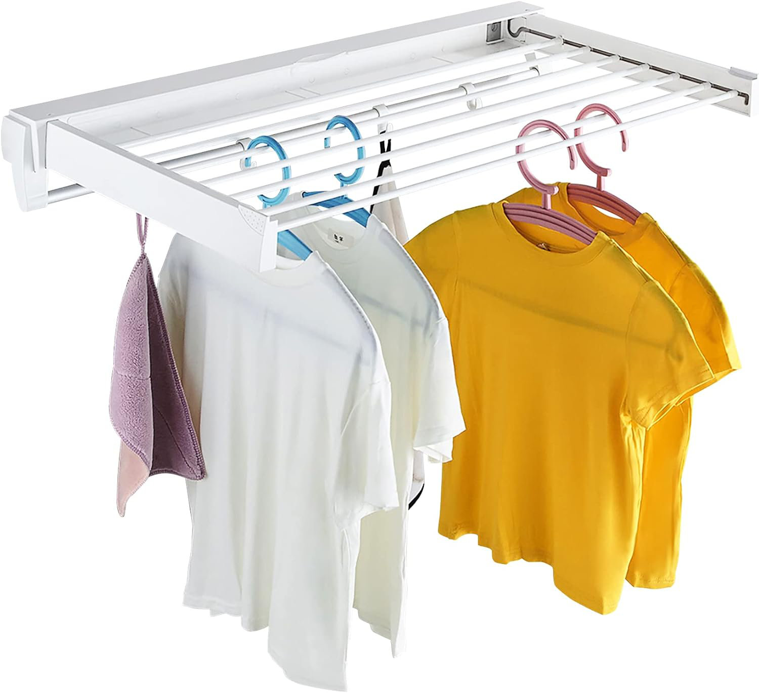 Rebrilliant Steel Foldable Wall-Mounted Drying Rack | Wayfair