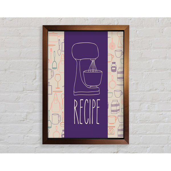 Happy Larry Recipe Framed Print | Wayfair.co.uk
