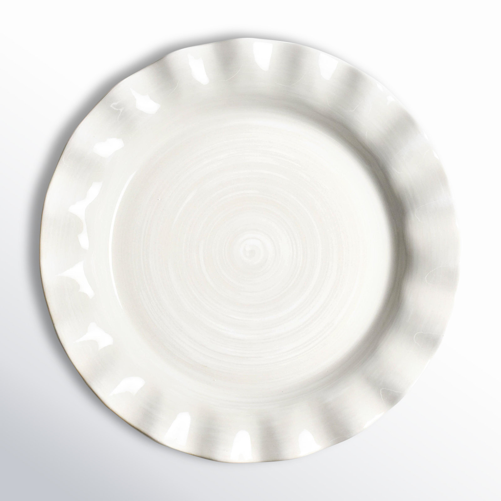 Coton Colors by Laura Johnson Signature Ruffle Dinner Plate | Birch Lane