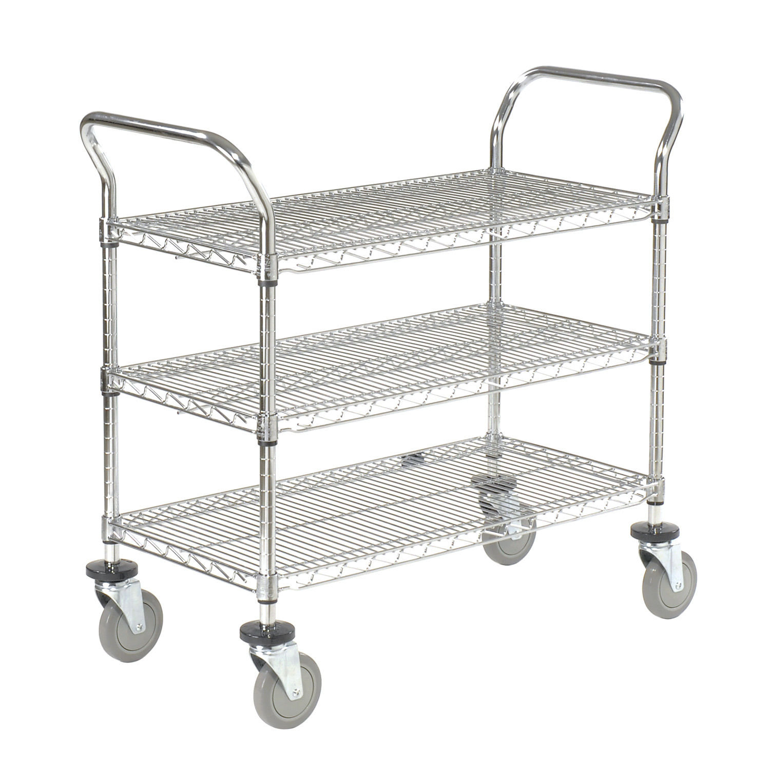 Nexel 3 Shelf Utility Cart with Braking Casters - Wayfair Canada