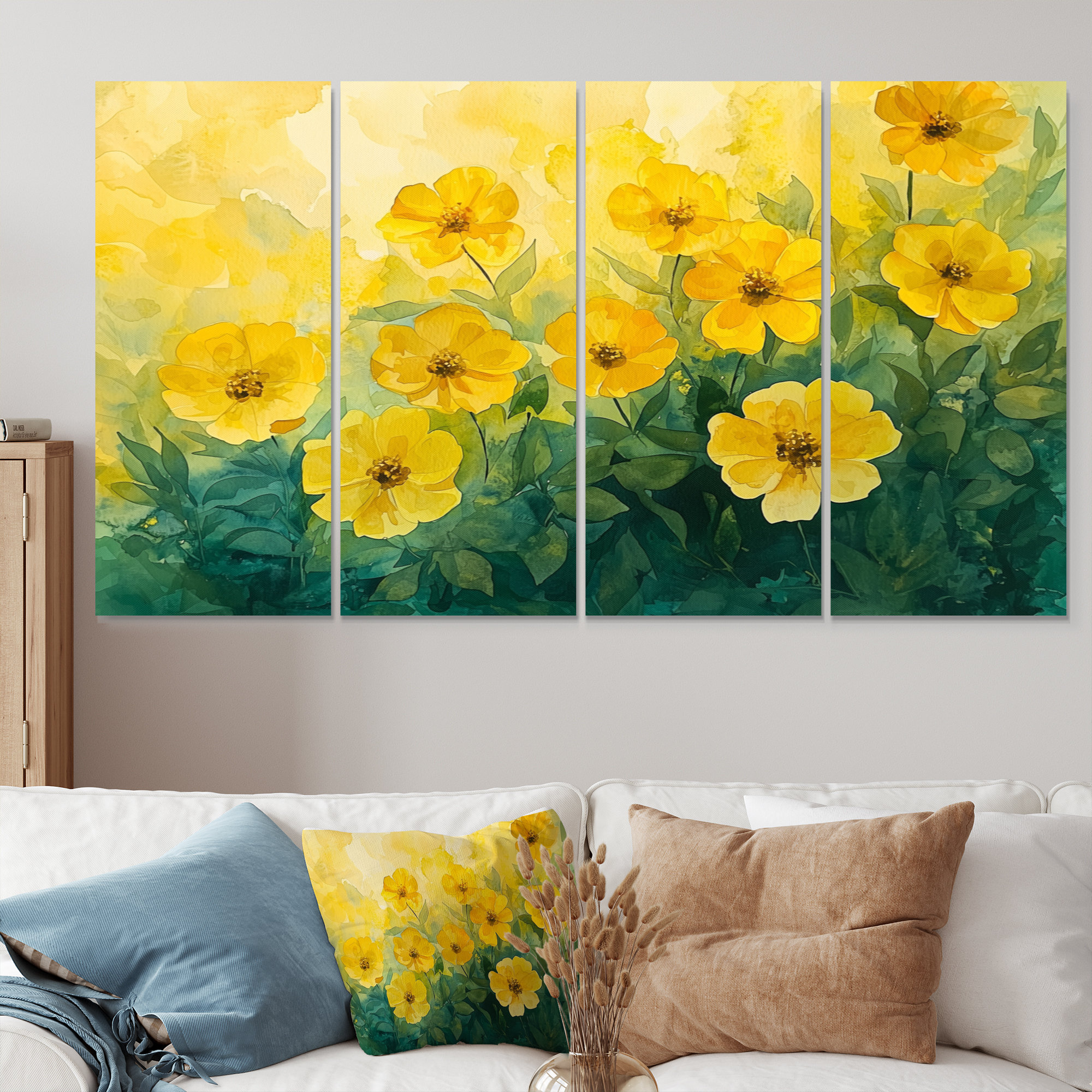 Winston Porter Summer Zinnias Sunlit Petals I - Zinnias Wall Art ...