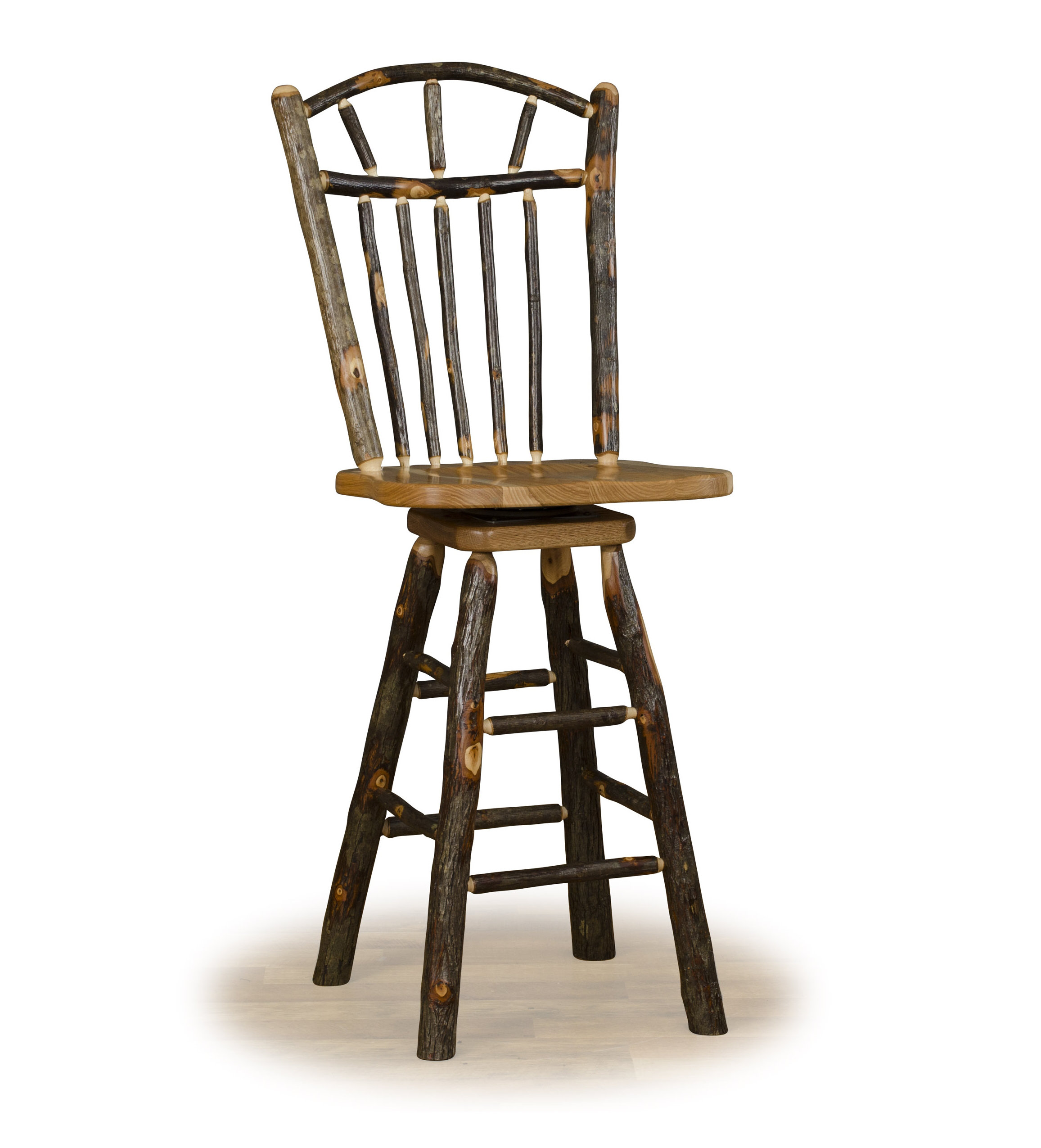 Loon Peak Wentworth Wagon Wheel 30" Swivel Bar Stool - Wayfair Canada