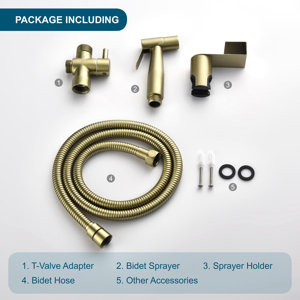 AWZTOO Single Hole Horizontal Bidet Faucet & Reviews | Wayfair