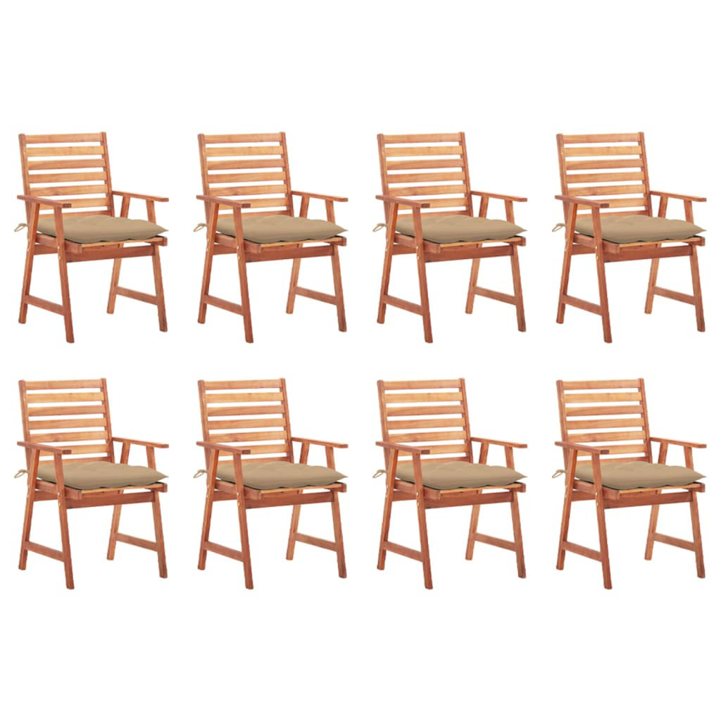 Wildon Home® Ruybal Acacia Patio Dining Armchair with Cushion | Wayfair