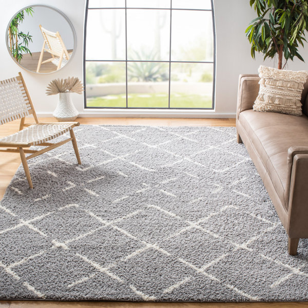 Wrought Studio Angelka Performance Geometric Rug & Reviews | Wayfair