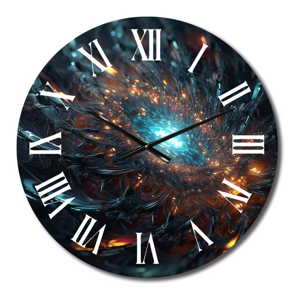 DesignArt Interstellar Infinity Matrix Metal Wall Clock - Wayfair Canada