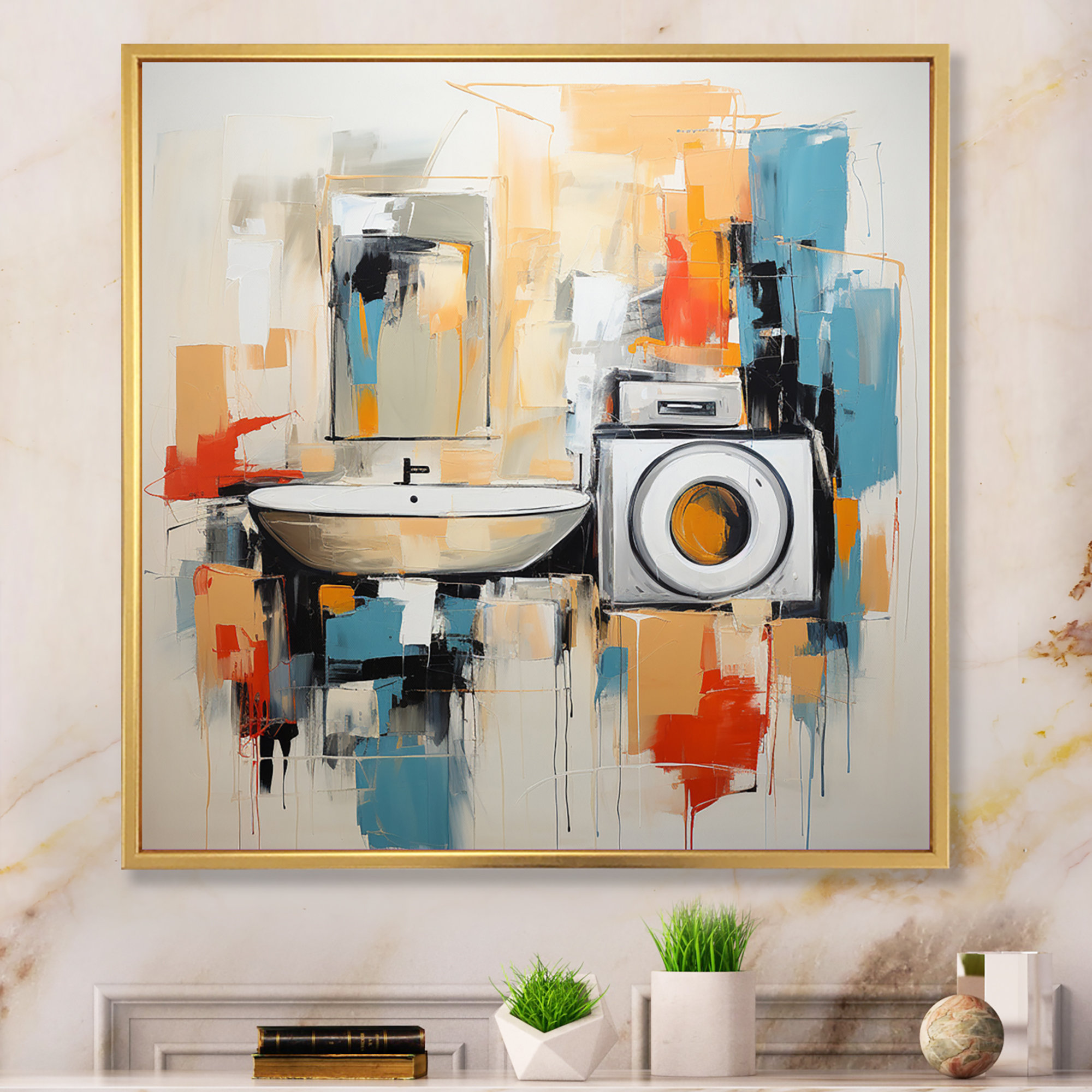 Wrought Studio™ Laundry Abstract Reflections IV - Print | Wayfair