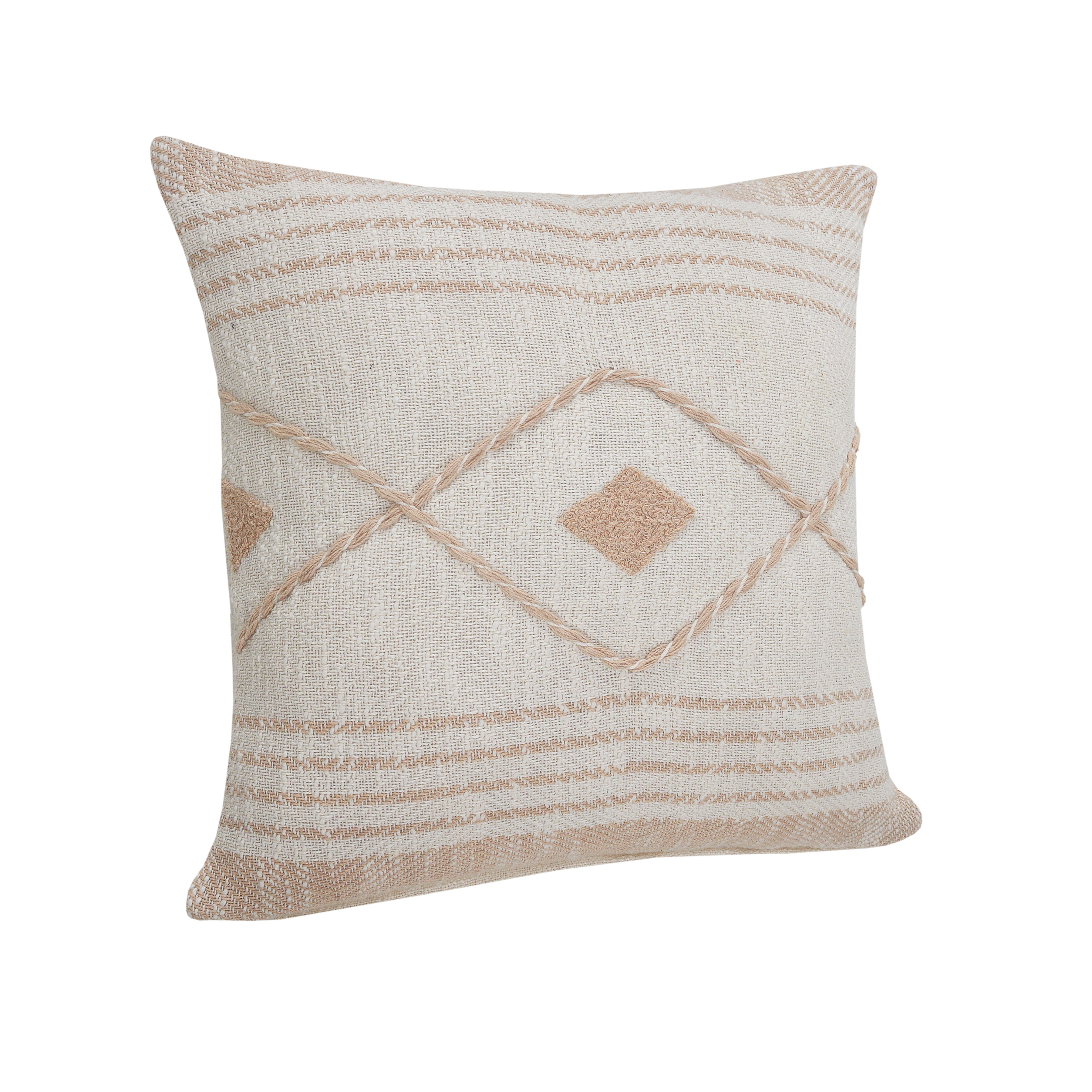 Rajani Home Diamond Square Cotton Pillow Cover & Insert | Wayfair