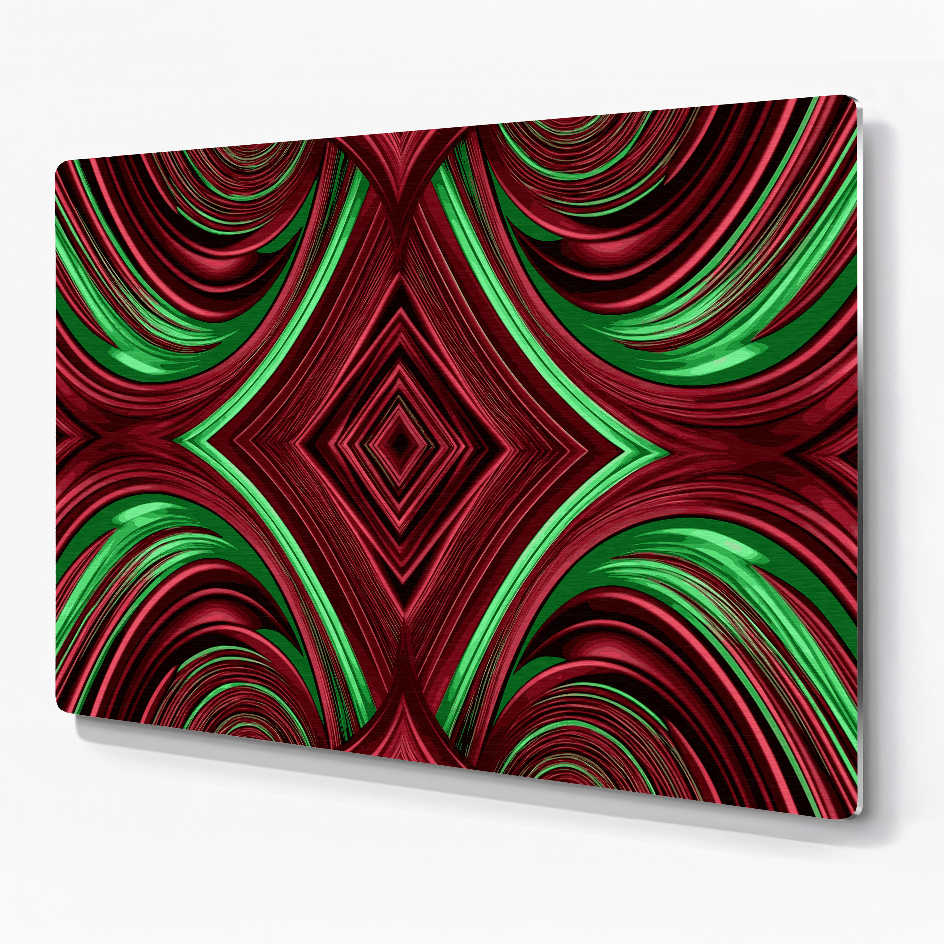 Orren Ellis Op Art 84 Red Metal Wall Art - Wayfair Canada