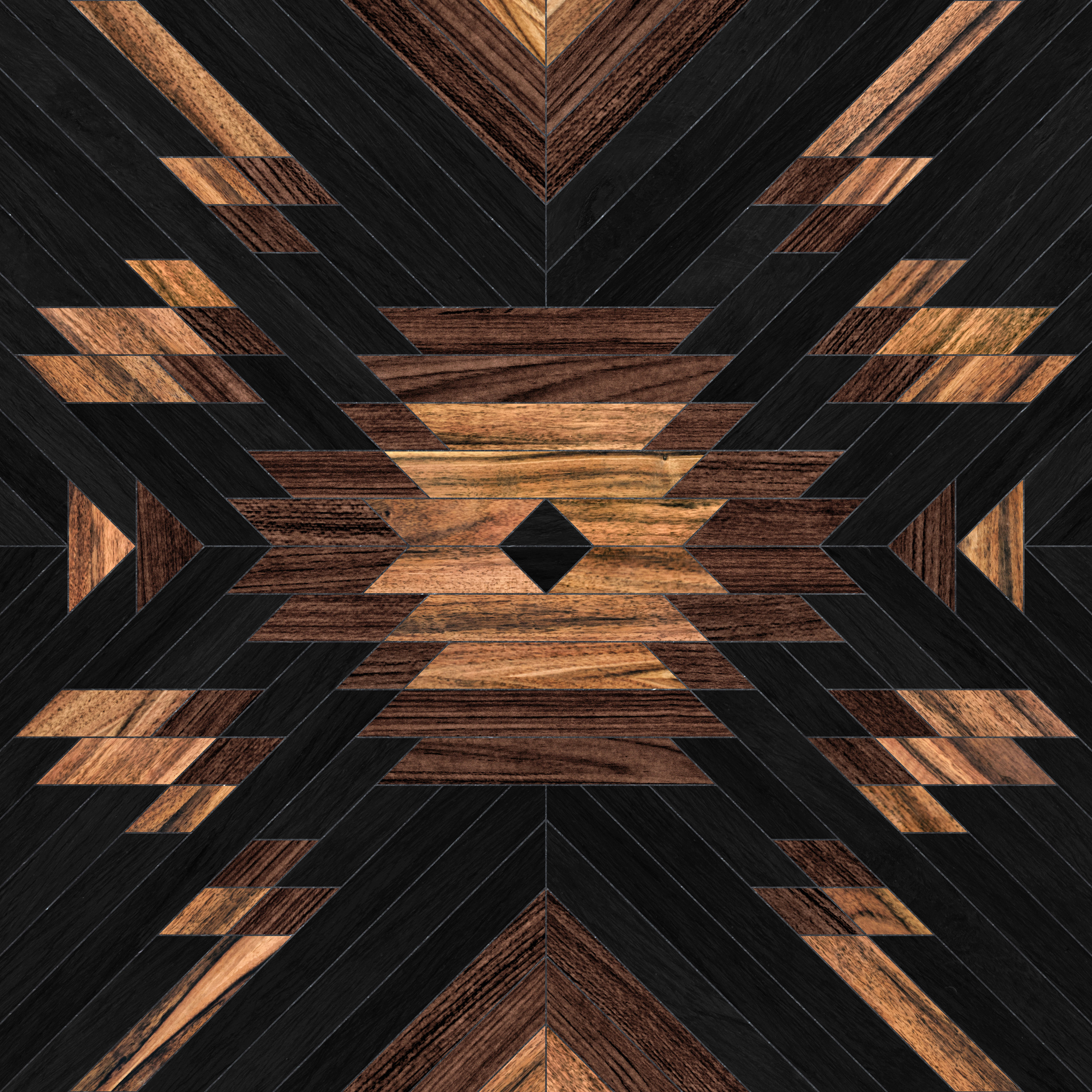 Union Rustic Urban Tribal Pattern No7 by Zoltan Ratko - Wrapped Canvas ...