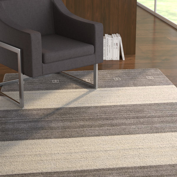 AMER Rugs Handwoven Transitional Colorblock Wool Blend Area Rug | Wayfair