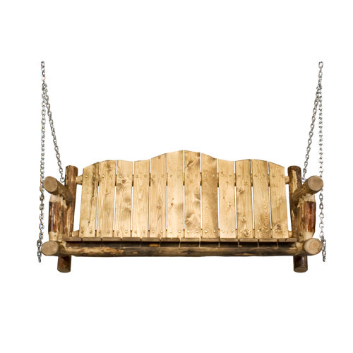 Rustic Porch Swings You'll Love | Wayfair