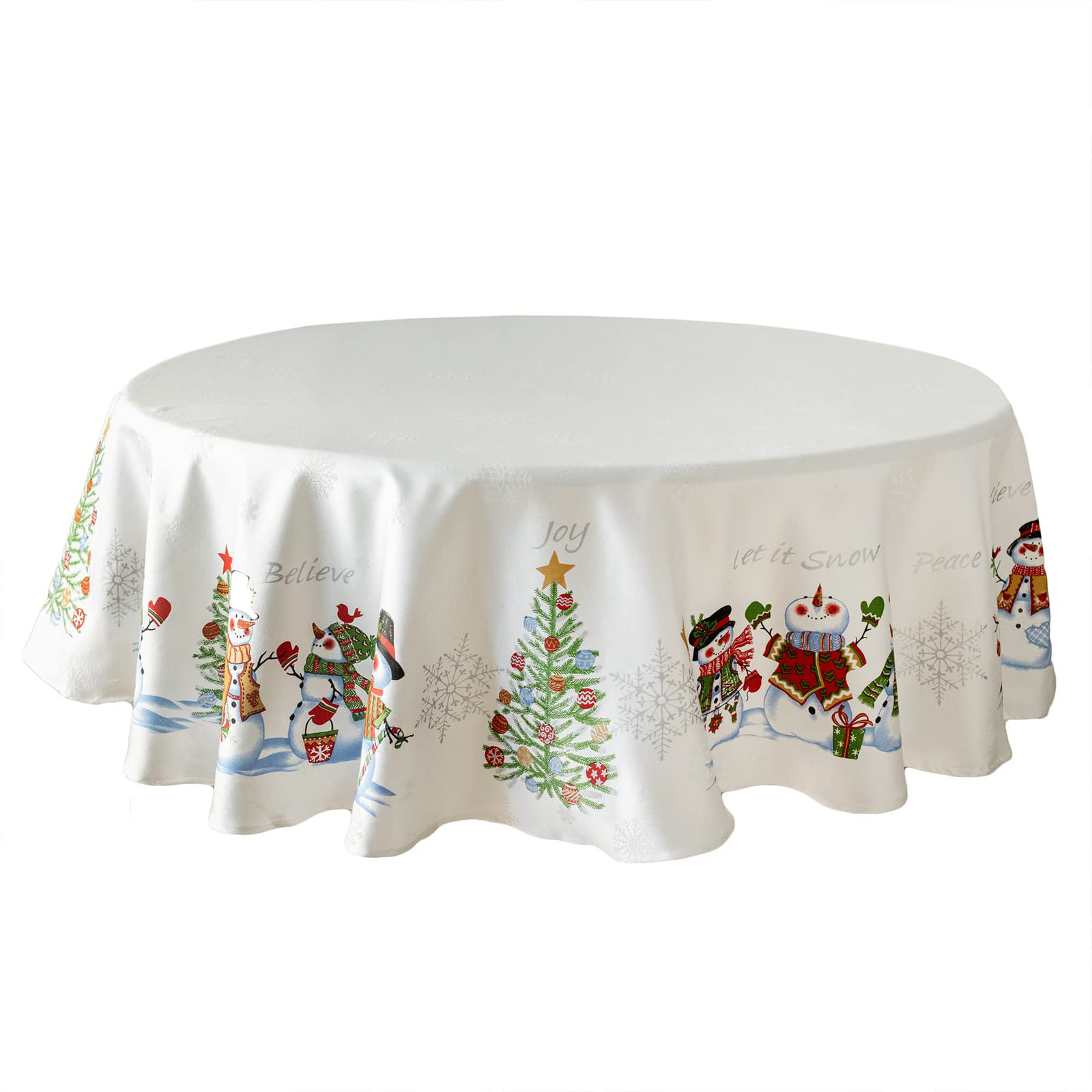 The Holiday Aisle® Engineered Printed Jacquard Snowman Christmas ...