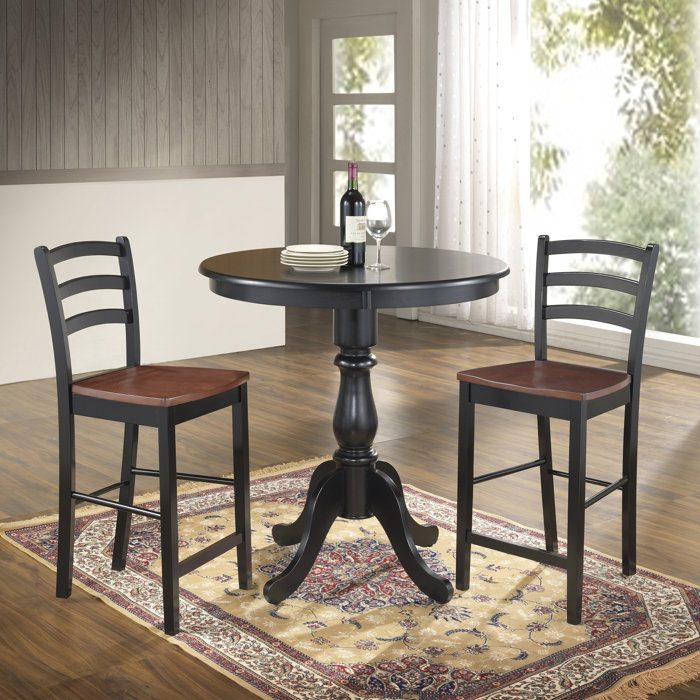 Andover Mills™ Rebekah Round Solid Wood Base Dining Table & Reviews ...