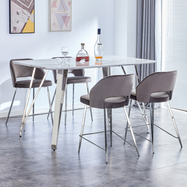 Charlane Rectangular 63.8'' L x 38'' W Dining Set ( incomplete only table )