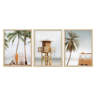IDEA4WALL Coastal Beach IDEA4WALL Framed Poster Bathroom Decor Wall Art ...