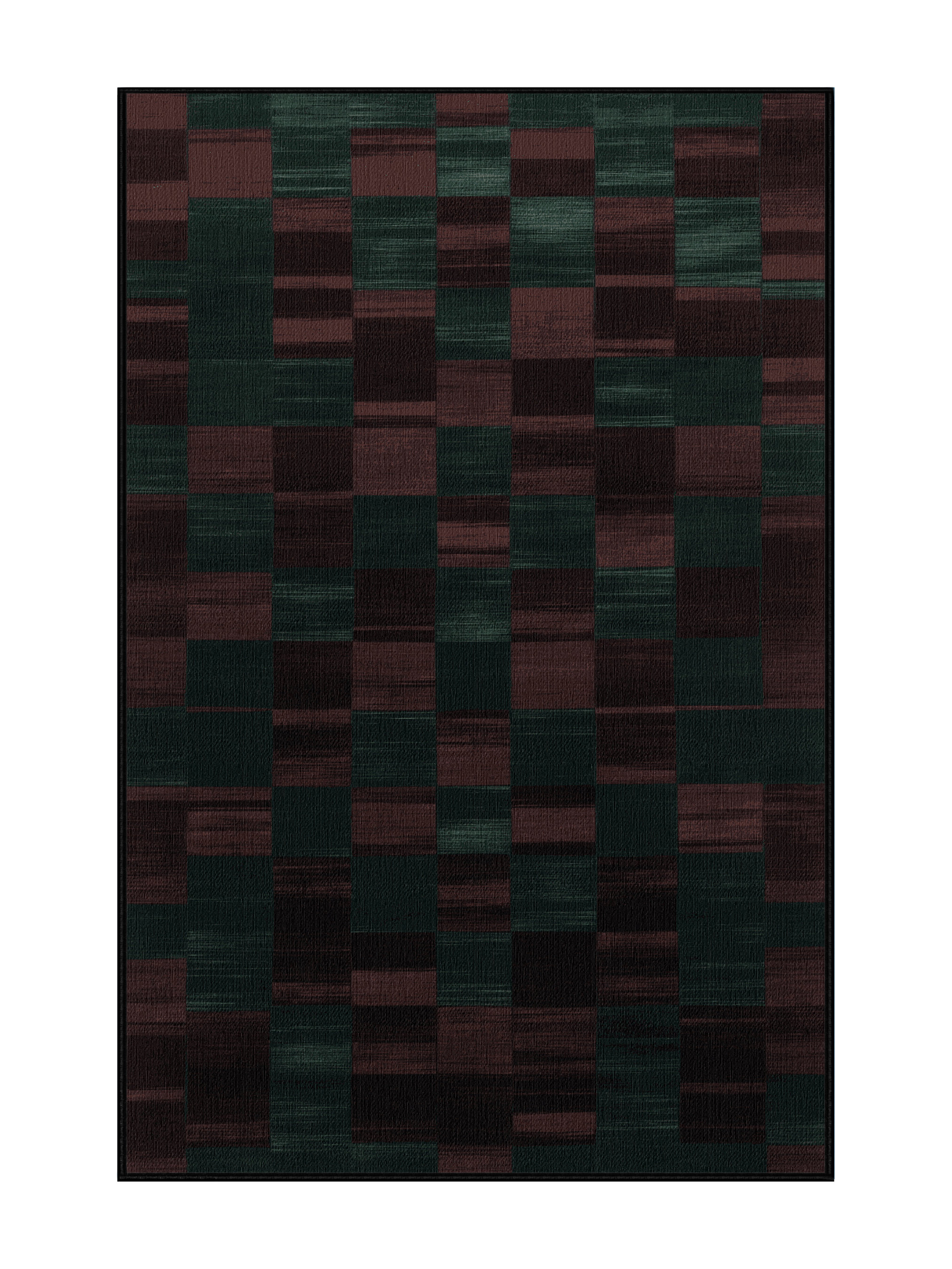 Latitude Run® Machine Washable Checkered Black Area Rug | Wayfair