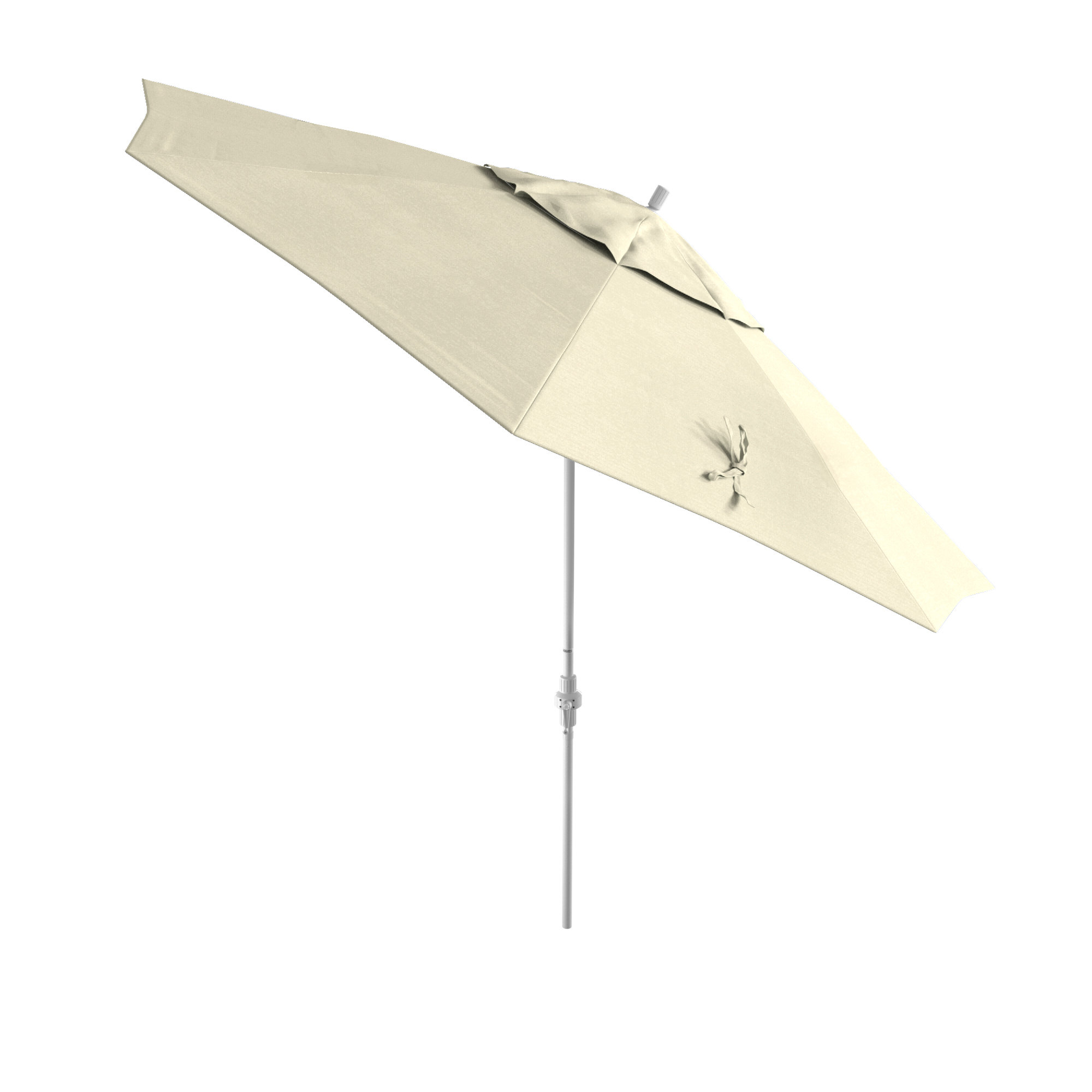 Latitude Run® 11 Foot Matted White Patio Umbrella With Aluminum Ribs ...
