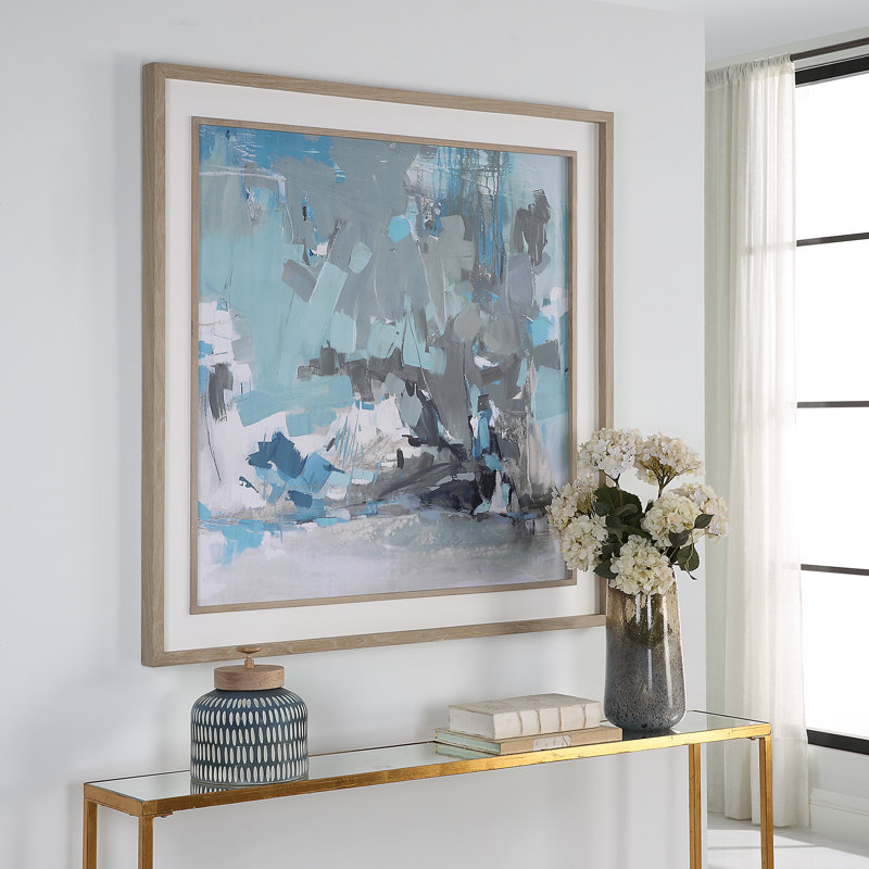 Uttermost Misty Moonlight Abstract - Picture Frame Print | Wayfair