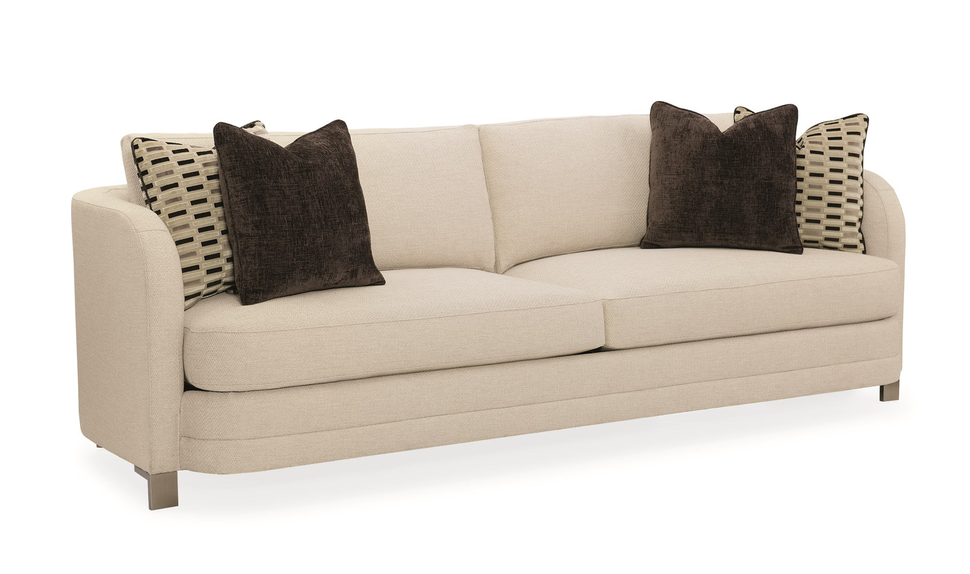 Caracole Modern Modern Streamline 96.5" Square Arm Sofa | Wayfair