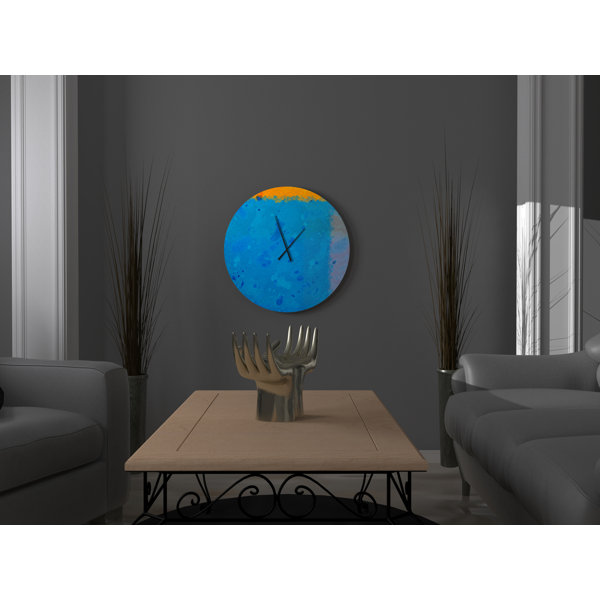 East Urban Home Morrell Metal Wall Clock | Wayfair