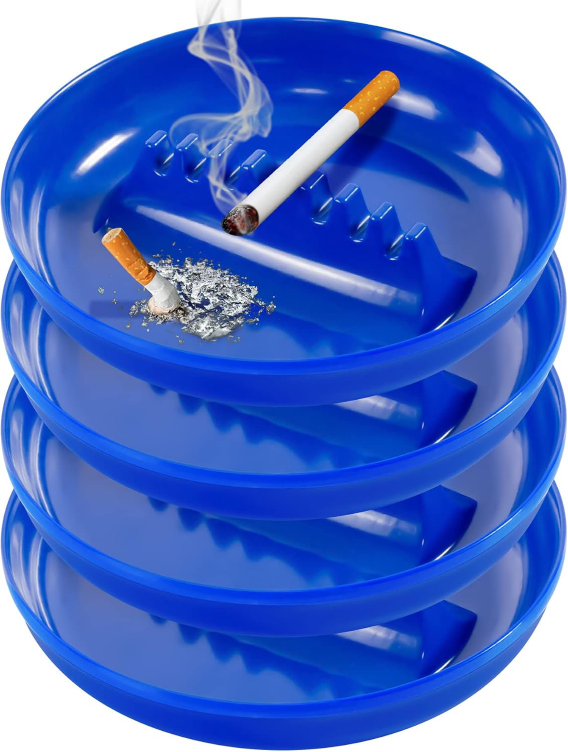 WIZIAT Plastic Ashtrays For Cigarettes And Cigars, Indoor Outdoor Ash ...