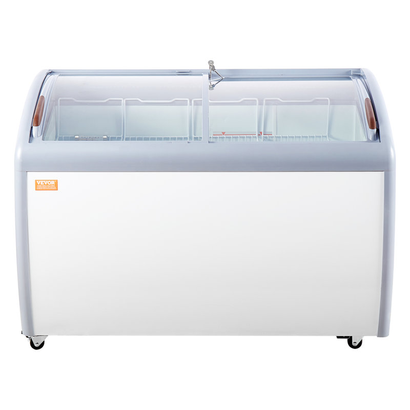 VEVOR Commercial Ice Cream Display Case, 12.8 Cu.ft Chest Freezer ...